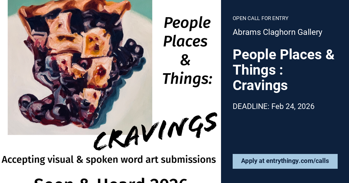 People Places & Things : Cravings | Abrams Claghorn Gallery