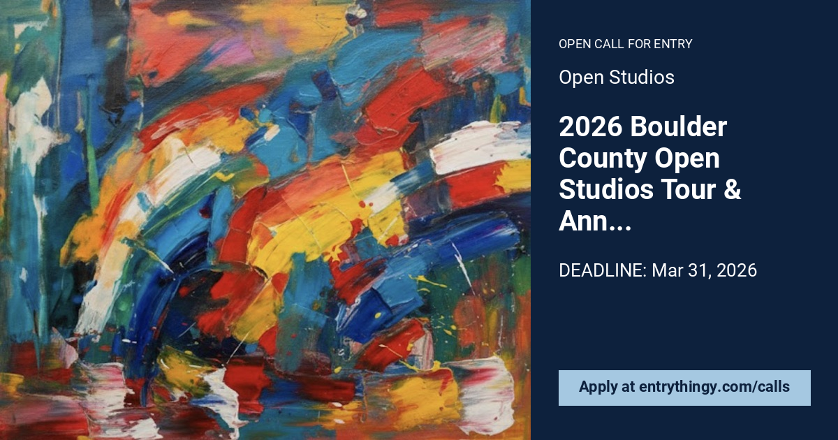 2026 Boulder County Open Studios Tour & Annual Membership | Open ...